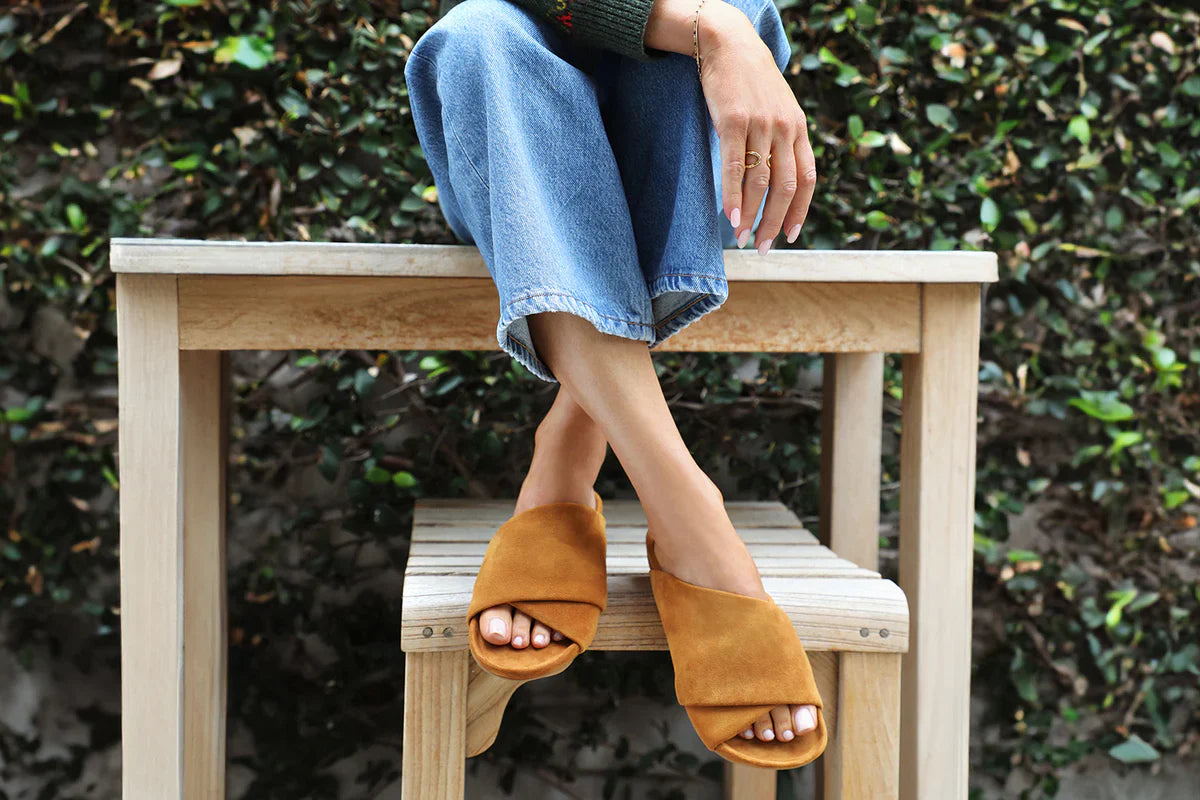 KEA SUEDE SLIDE SANDAL – Fredericksburg Texas Store